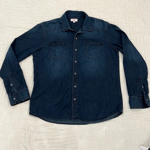 True Religion | Shirts | True Religion Button Down Shirt Sizr Xl Tg ...